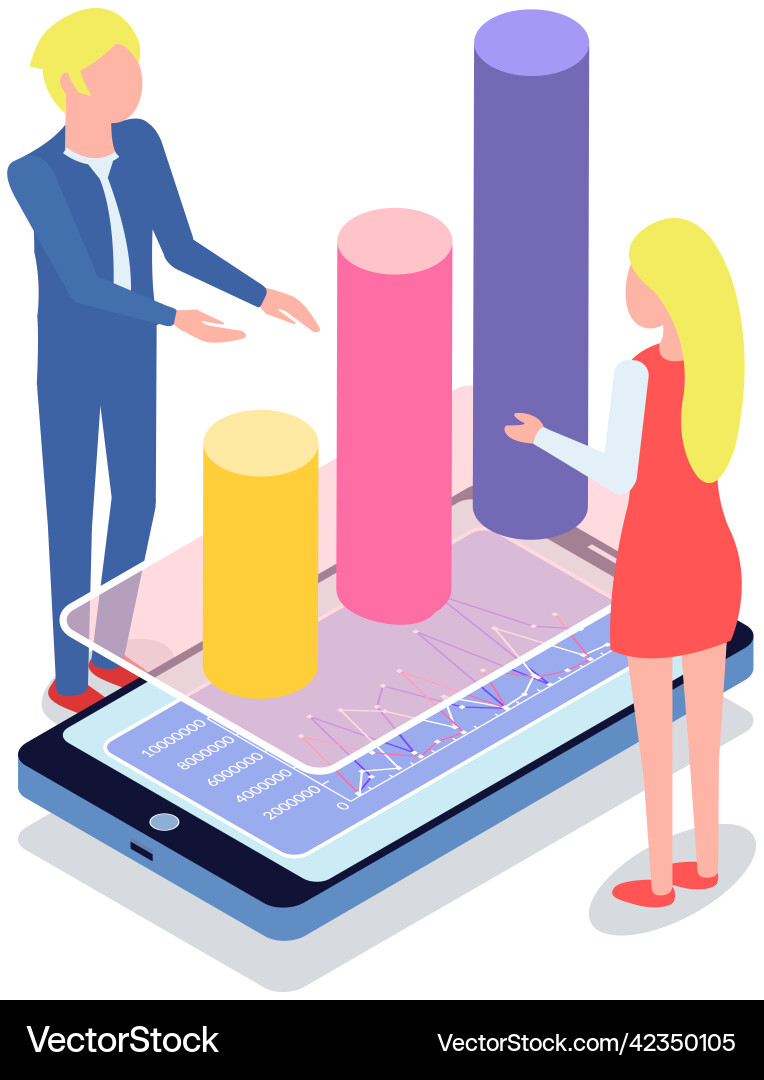 Business people communicating in office discuss Vector Image
