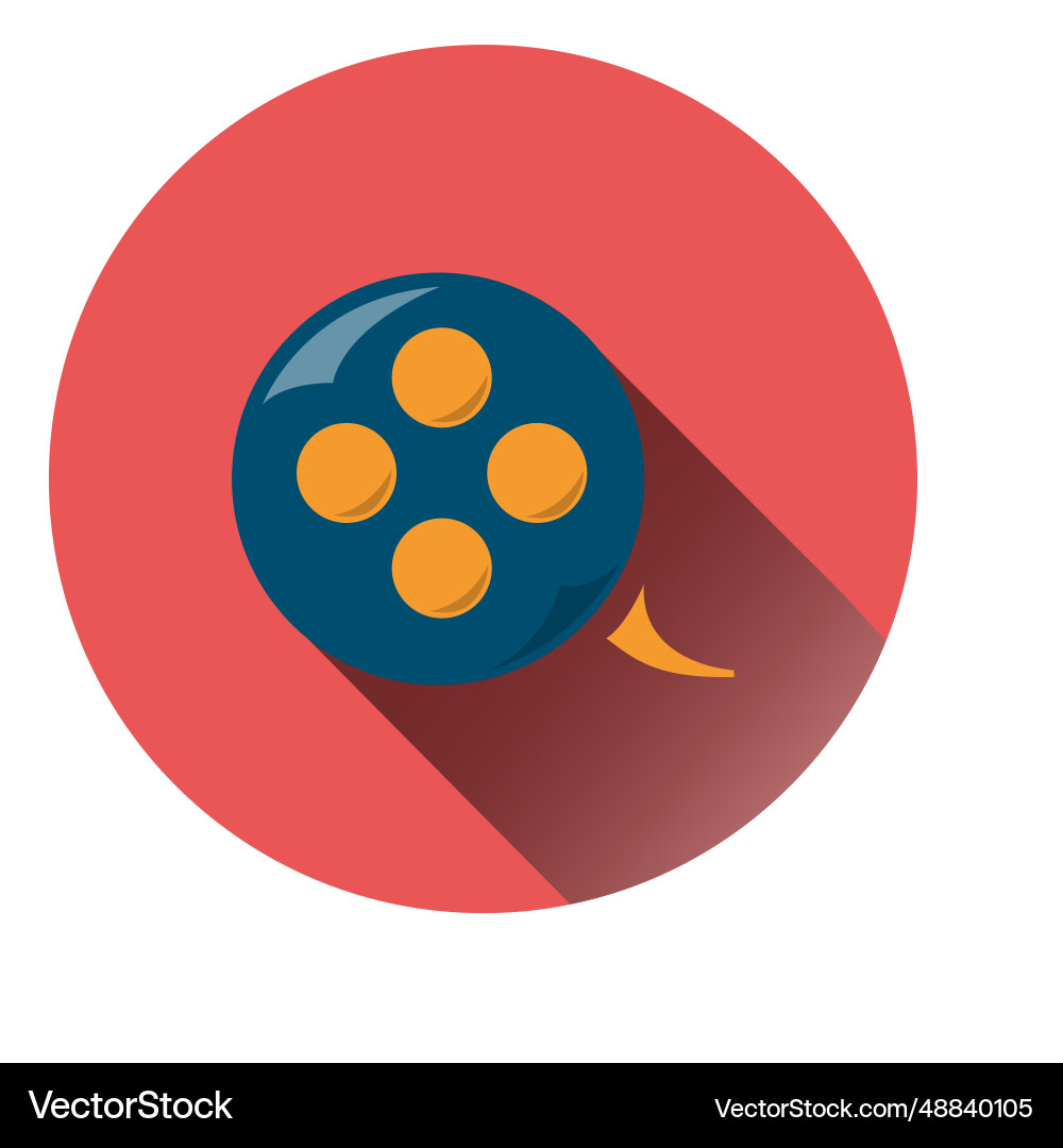 Film reel circle icon Royalty Free Vector Image