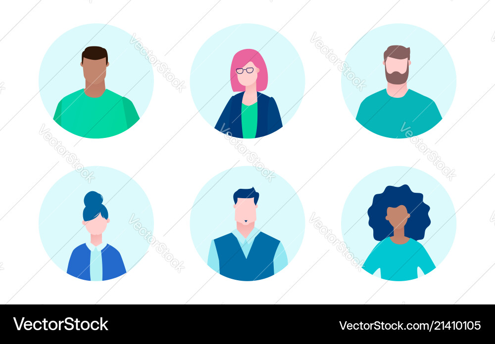 International business team - flat design style Vector Image
