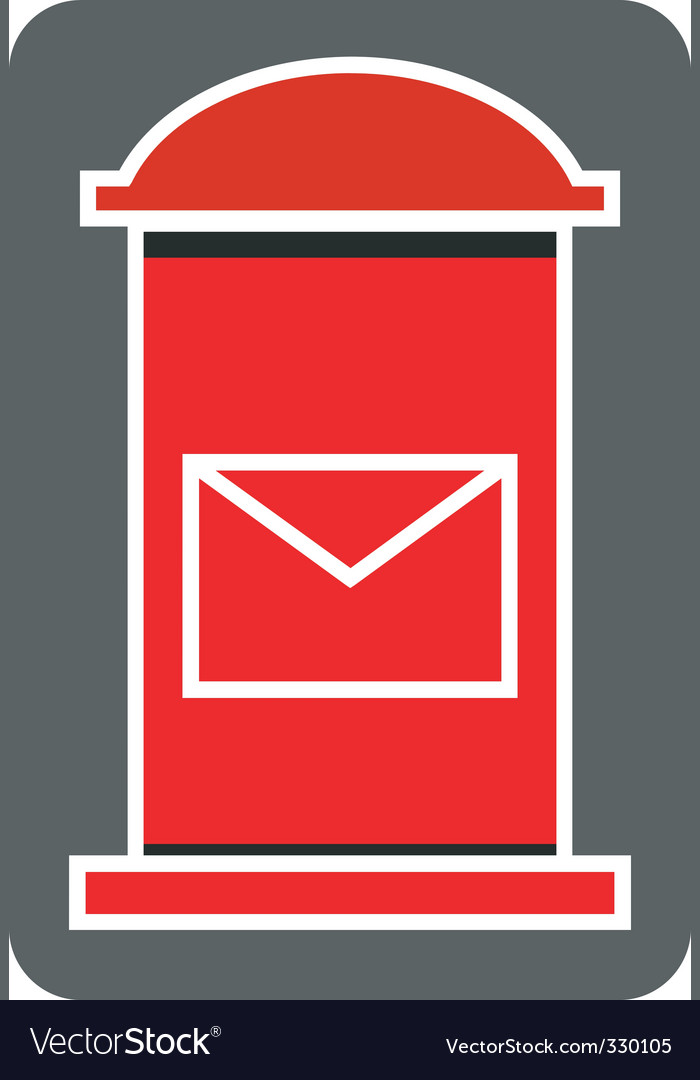 Post box Royalty Free Vector Image - VectorStock