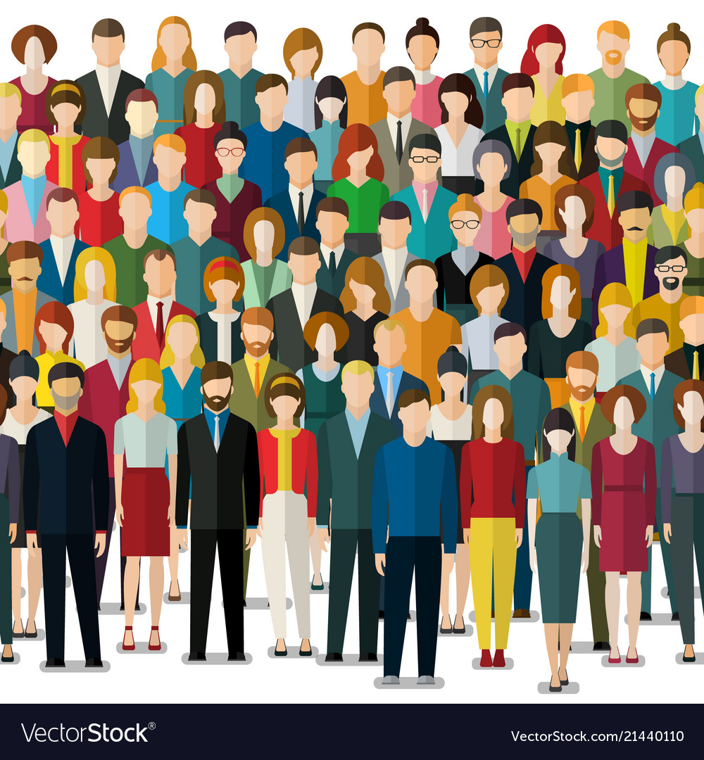 Crowd abstract people Royalty Free Vector Image Crowd abstract people Royalty Free Vector Image