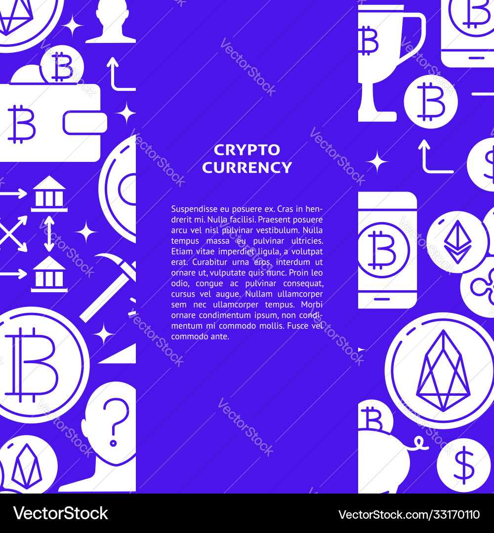 Digital money concept banner in flat style Vector Image