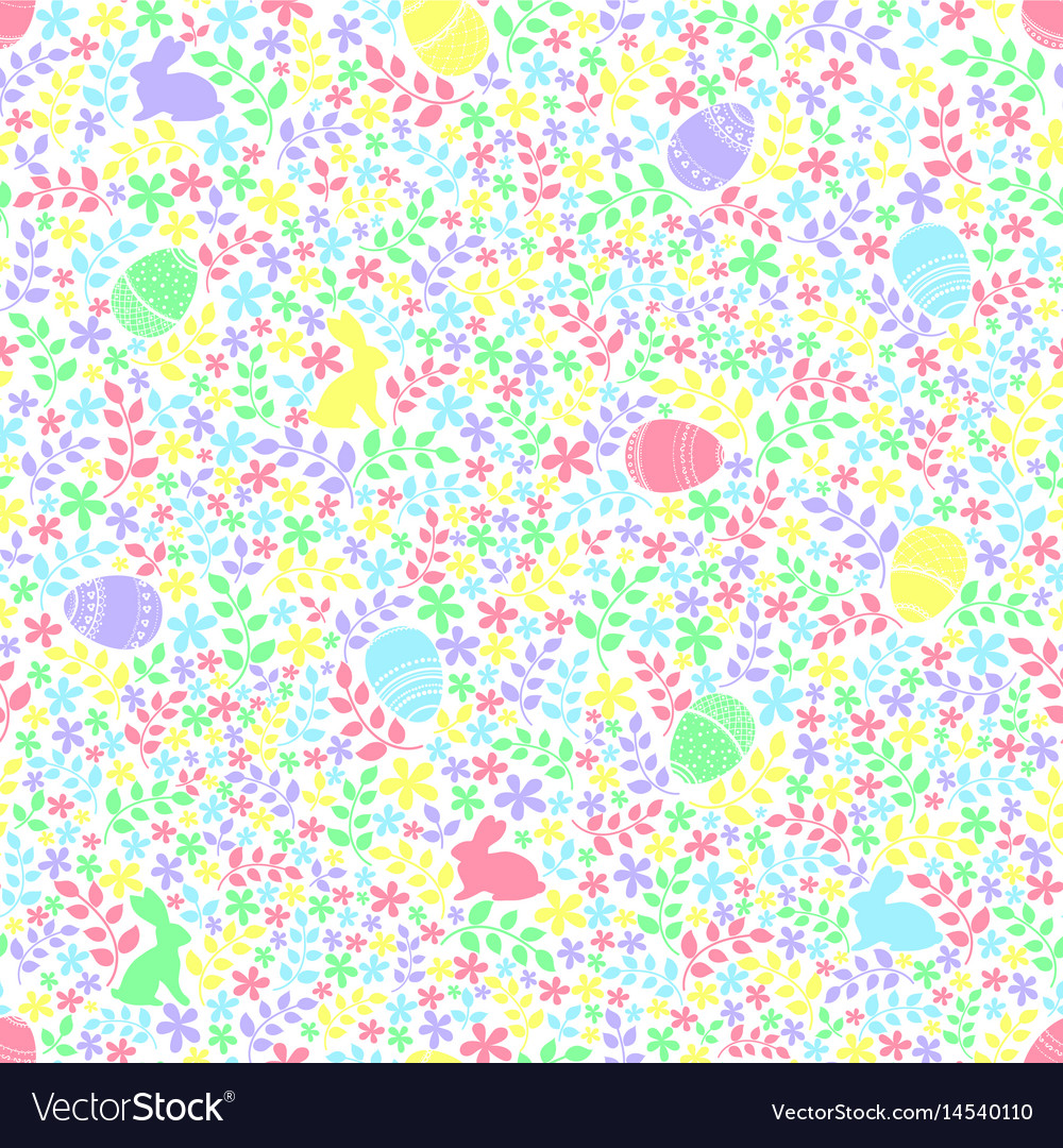 Easter seamless pattern Royalty Free Vector Image