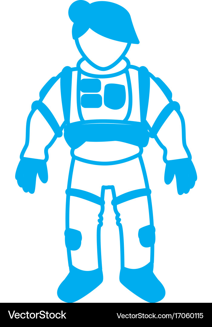 Astronaut space suit people science astronomy Vector Image