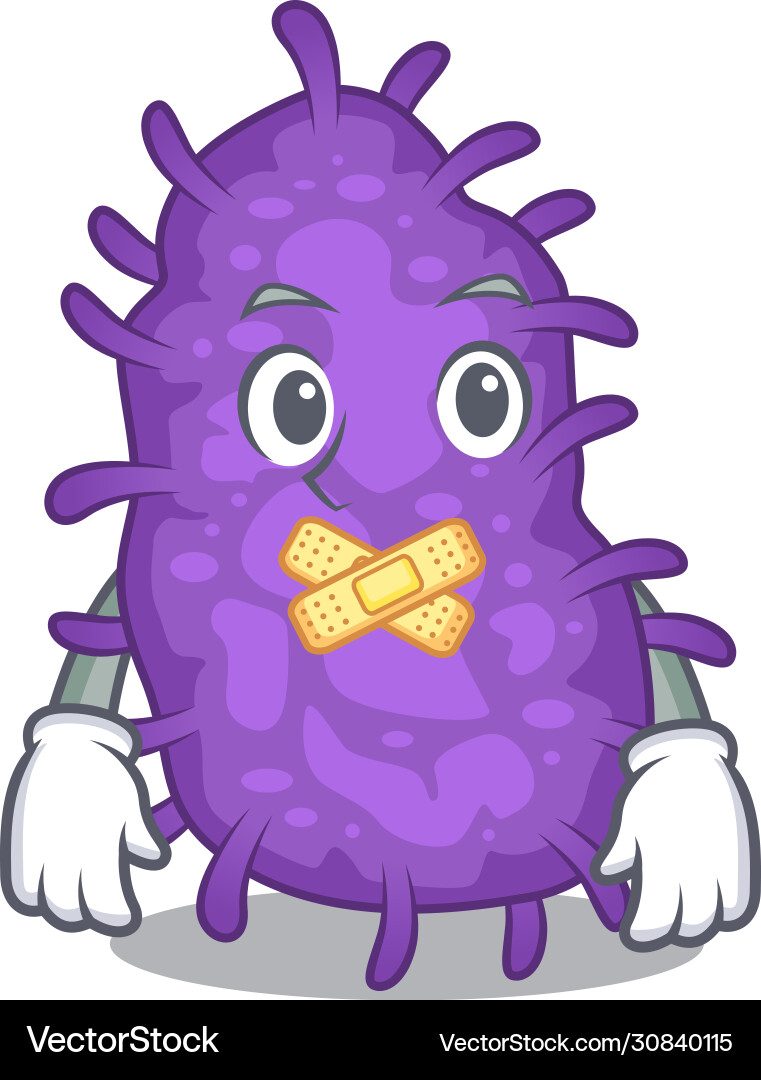 Bacteria bacilli cartoon character style Vector Image