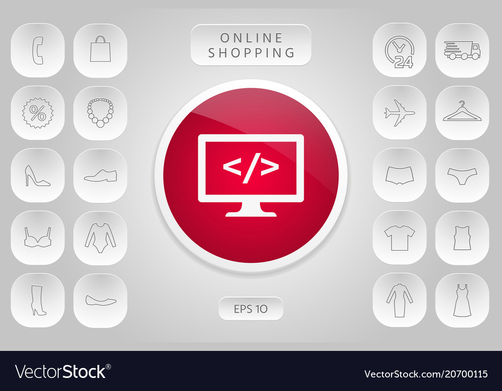Coding symbol icon Royalty Free Vector Image - VectorStock