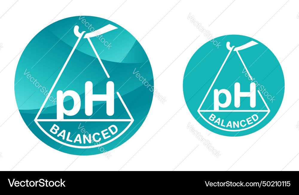 Ph balanced icon - optimal level of acids Vector Image