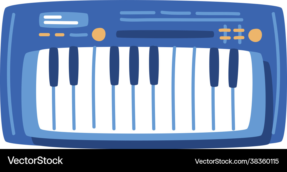 Piano music instrument Royalty Free Vector Image