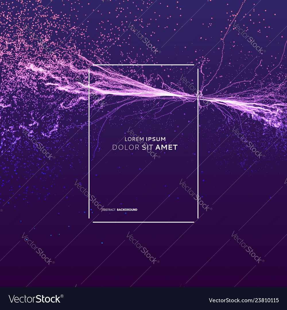 Point explode array with dynamic emitted particles