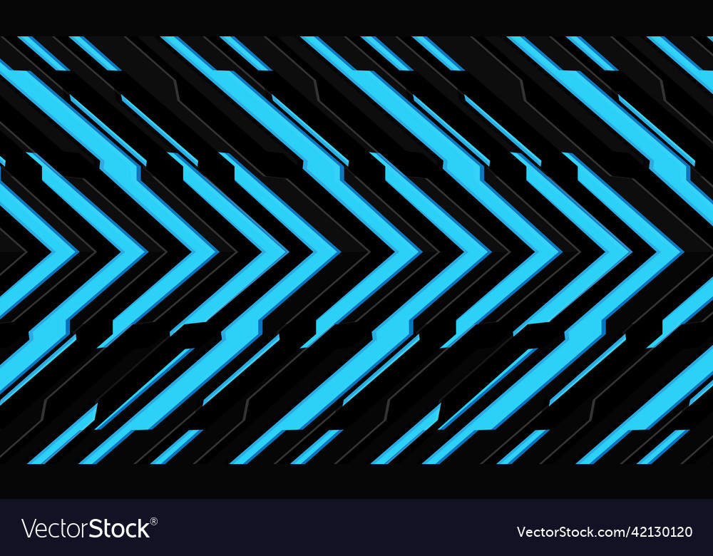 Abstract blue light cyber futuristic arrow Vector Image
