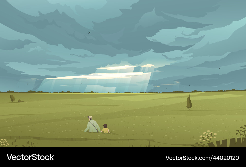 Cloudy sky background Royalty Free Vector Image