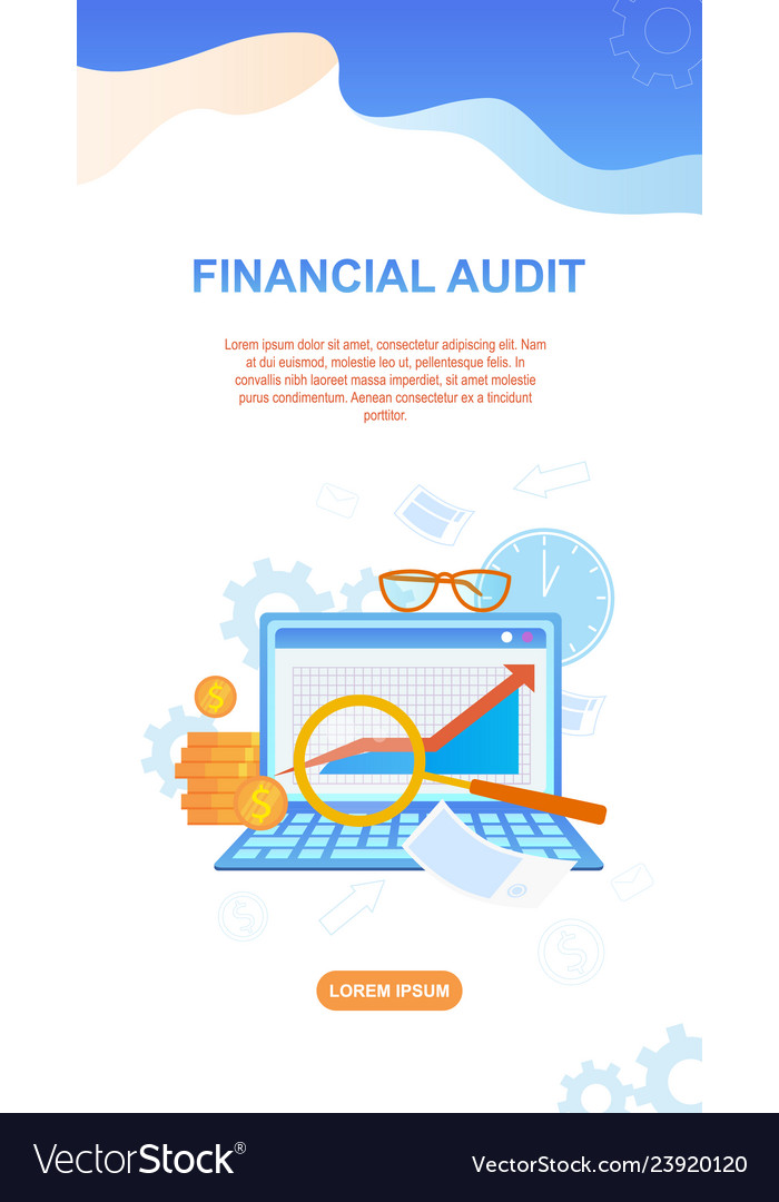 Financial audit flat cartoon Royalty Free Vector Image Financial audit flat cartoon Royalty Free Vector Image