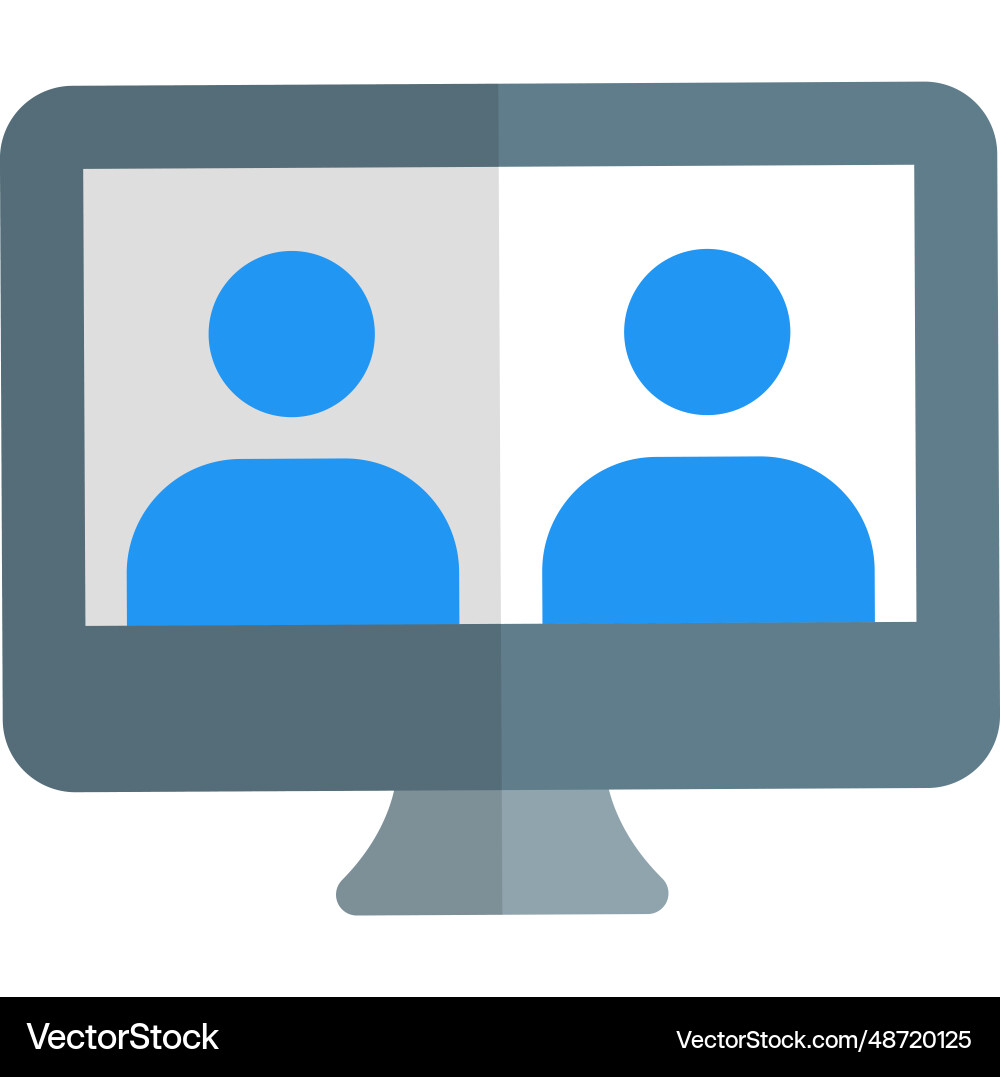 Hd television set isolated on white background Vector Image