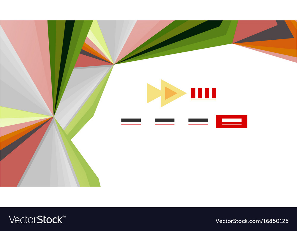 Modern triangle presentation template Royalty Free Vector