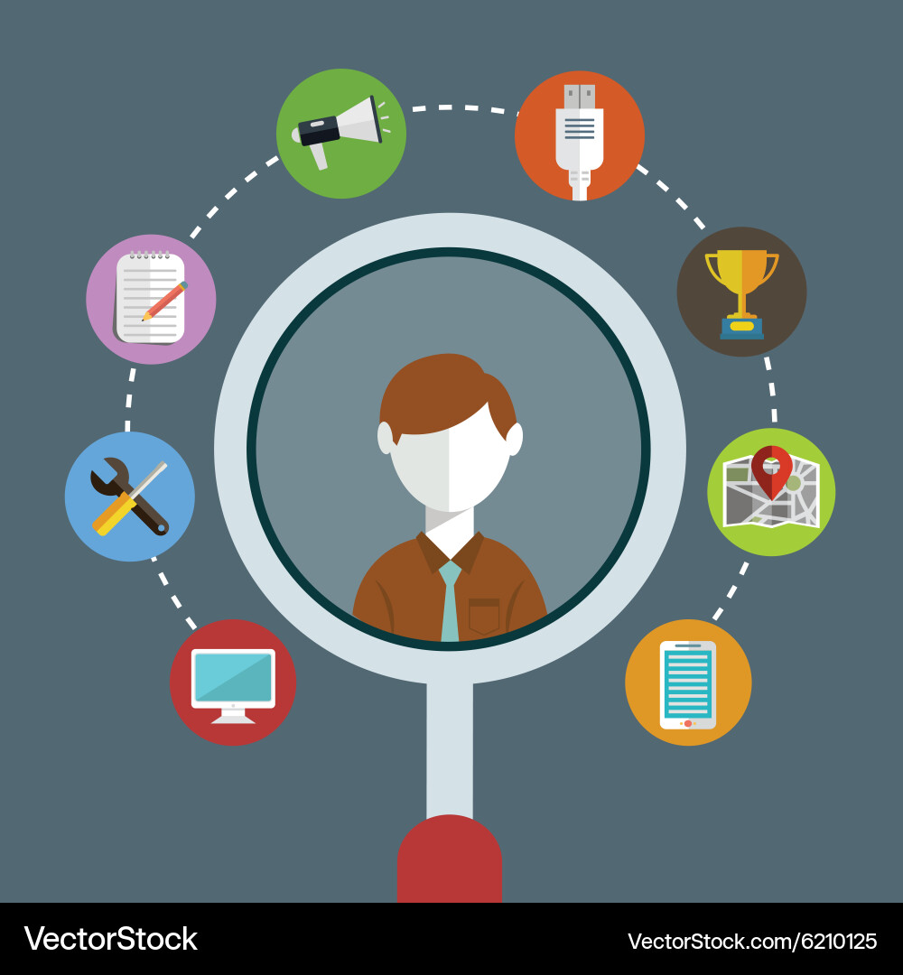 Selection business personnel Royalty Free Vector Image