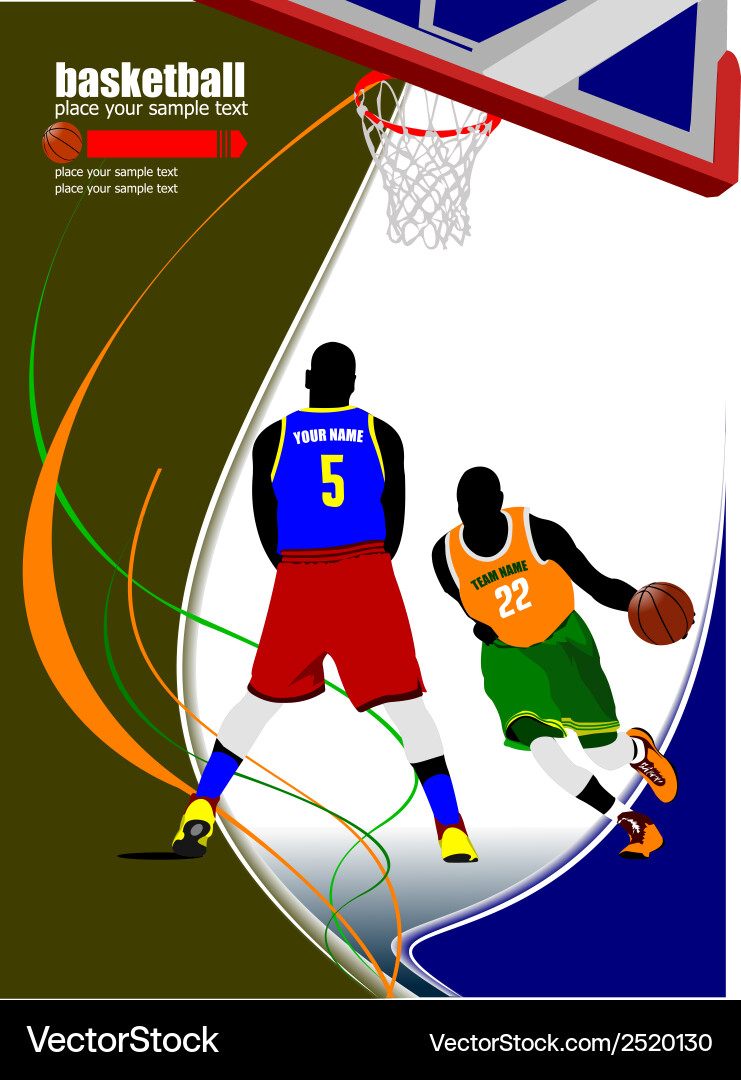 Al 0907 basketball 01 Royalty Free Vector Image