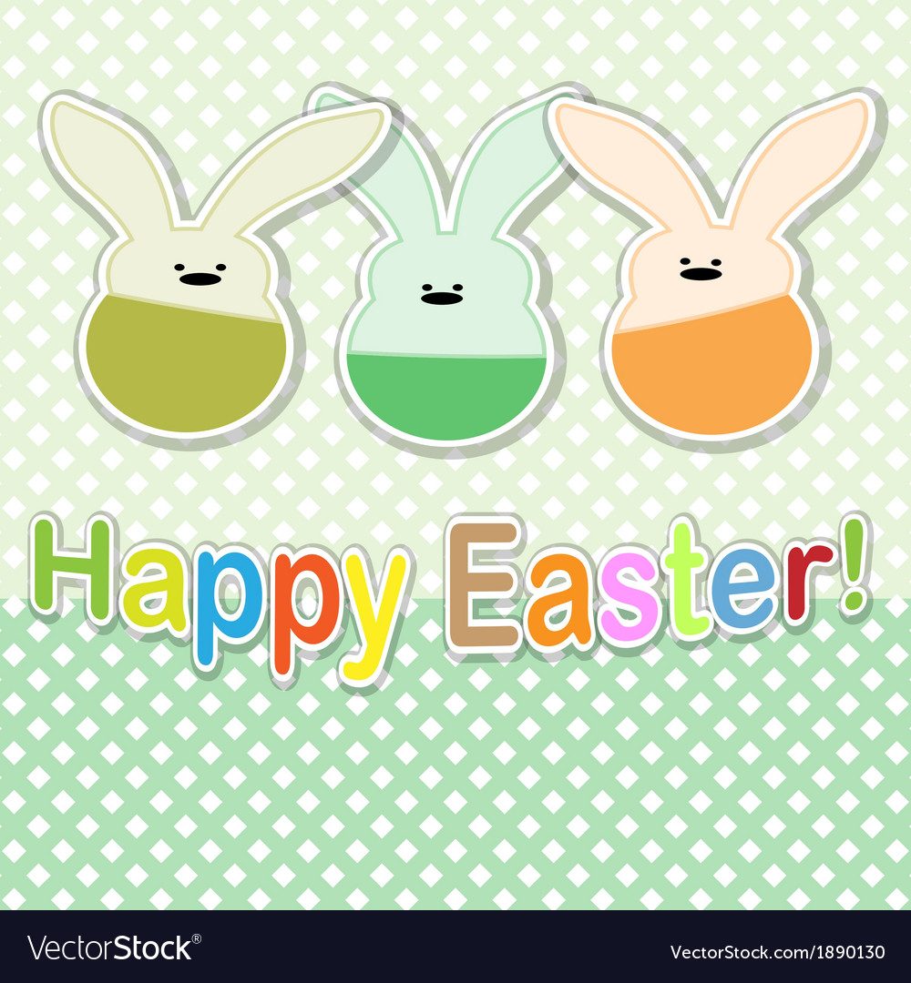 Easter rabbit Royalty Free Vector Image - VectorStock