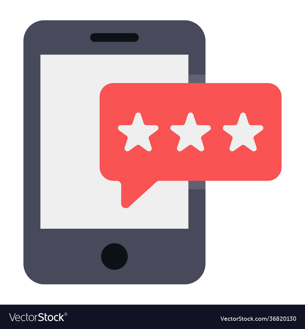 Mobile feedback Royalty Free Vector Image - VectorStock