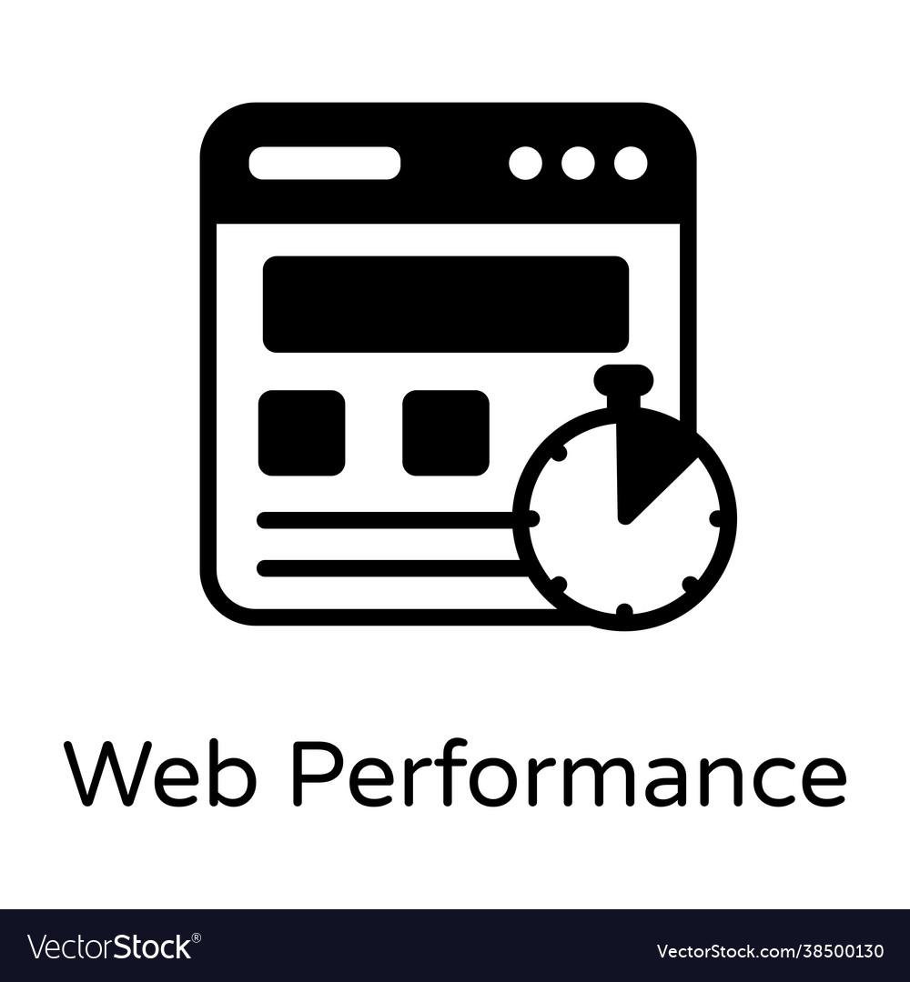 Web performance Royalty Free Vector Image - VectorStock