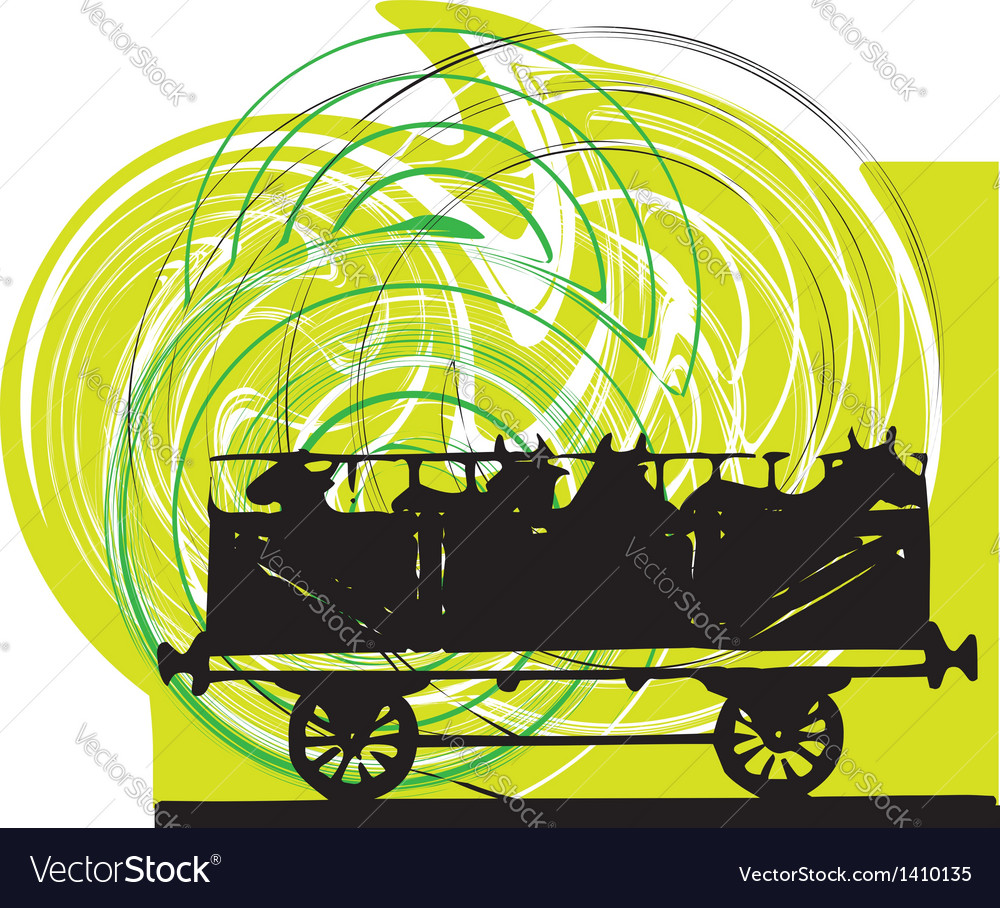 Abstract train Royalty Free Vector Image - VectorStock