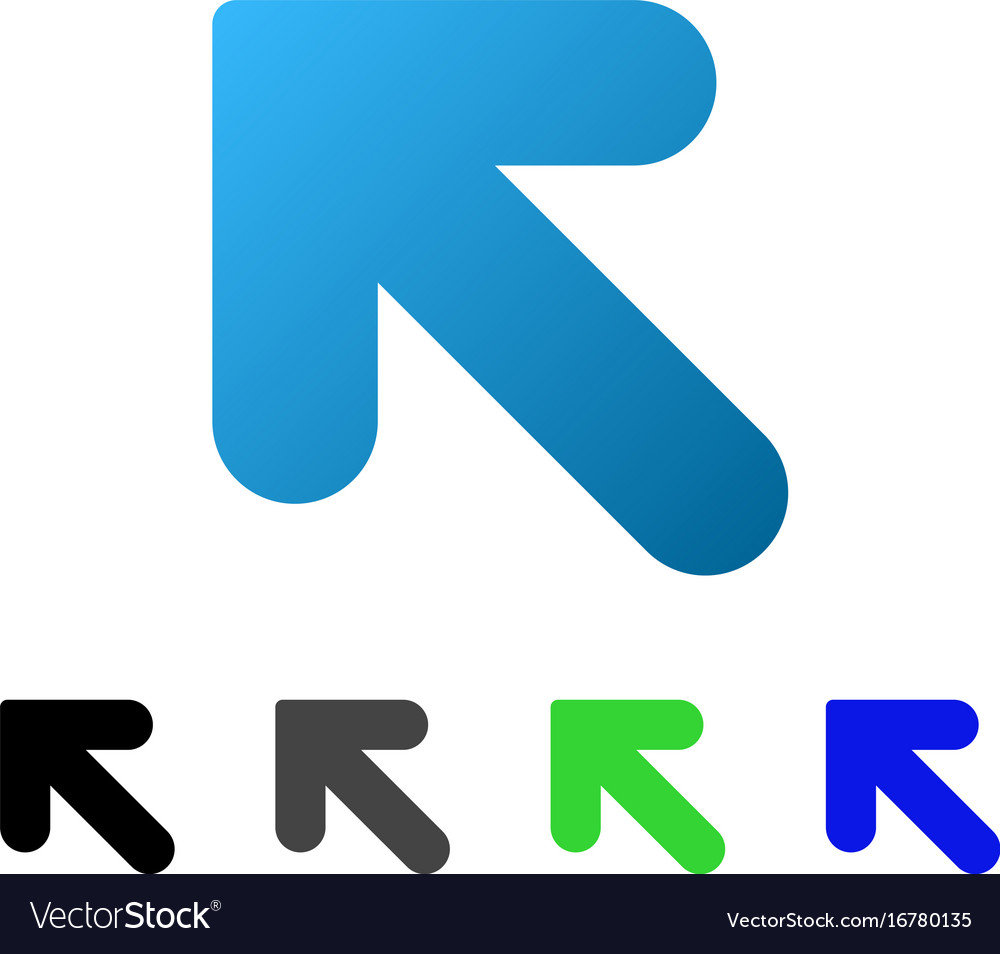 Arrow up left flat gradient icon Royalty Free Vector Image Arrow up left flat gradient icon Royalty Free Vector Image