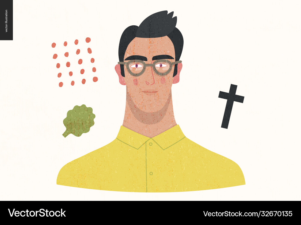 Beautiful people portraits Royalty Free Vector Image