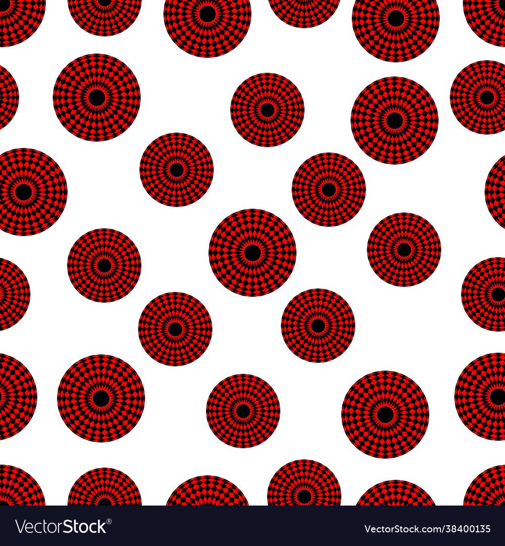 Chess circle pattern Royalty Free Vector Image