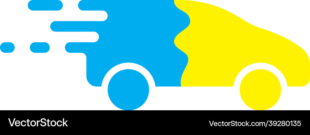Fast cars design concept icon Royalty Free Vector Image