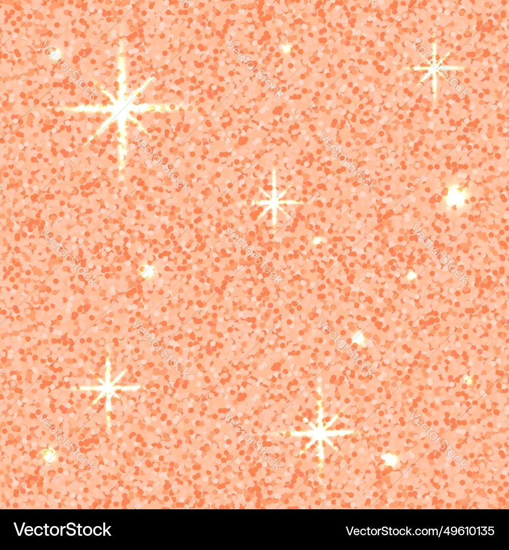 Glitter peach background pantone 2024 fuzz Vector Image