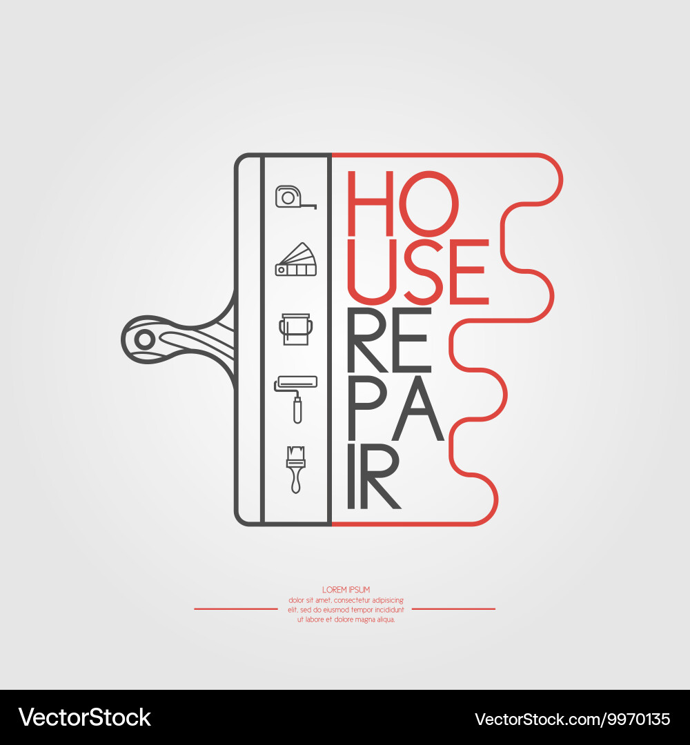 Home repair icons Royalty Free Vector Image - VectorStock