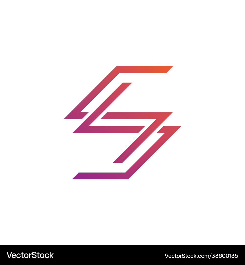Modern letter s symbol logo design template Vector Image