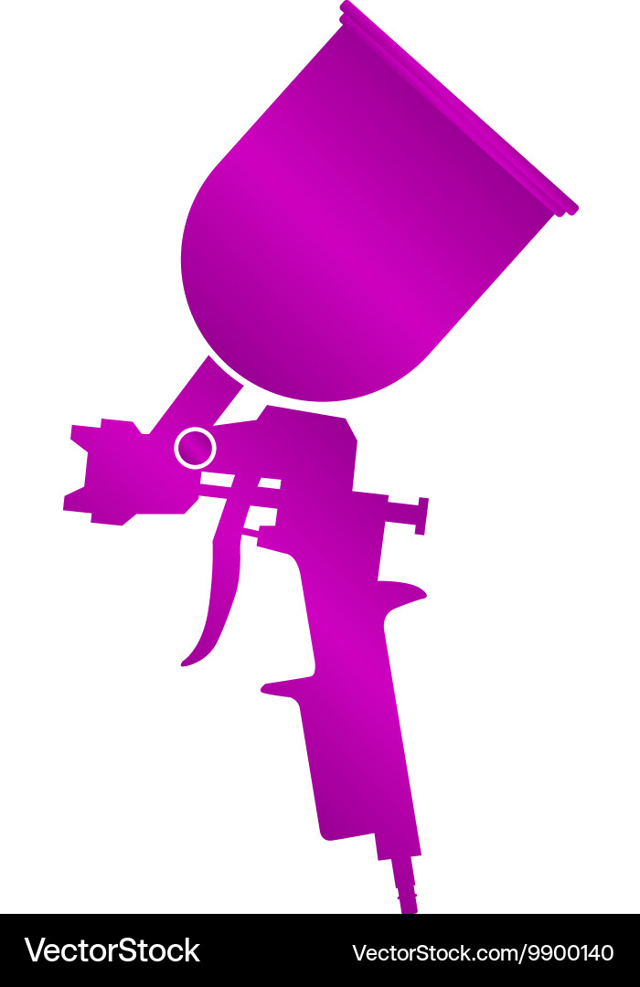 Airbrush car paint icon concept Royalty Free Vector Image