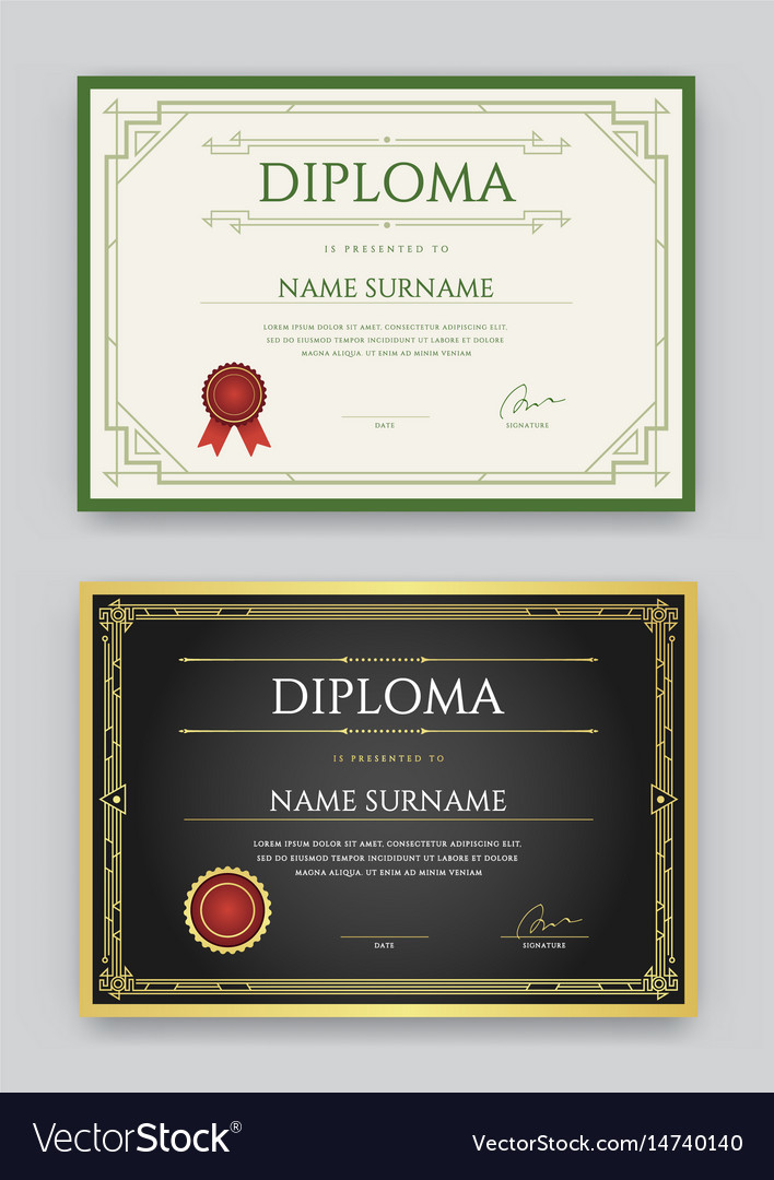 Certificate Royalty Free Vector Image - VectorStock