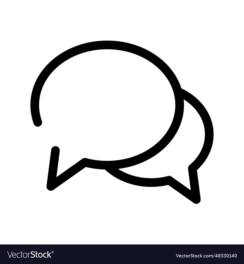 Conversation icon Royalty Free Vector Image - VectorStock