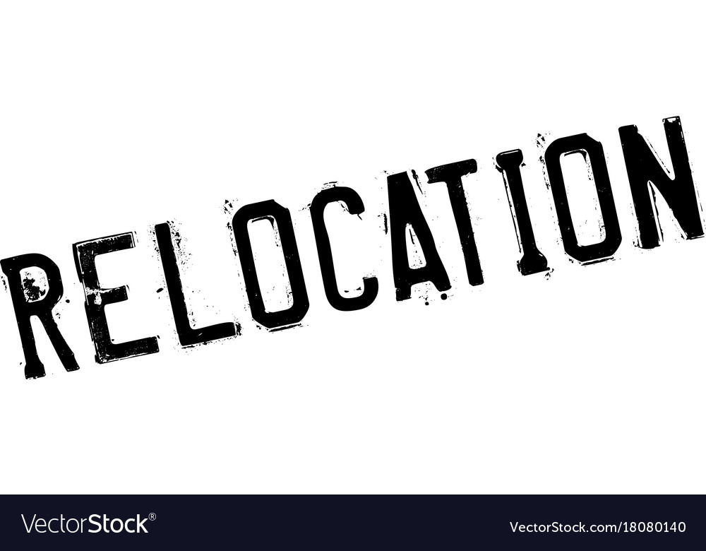Relocation rubber stamp Royalty Free Vector Image