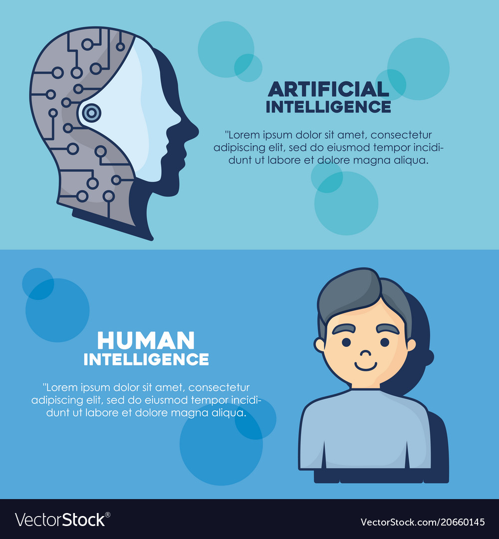 Artificial intelligence design Royalty Free Vector Image