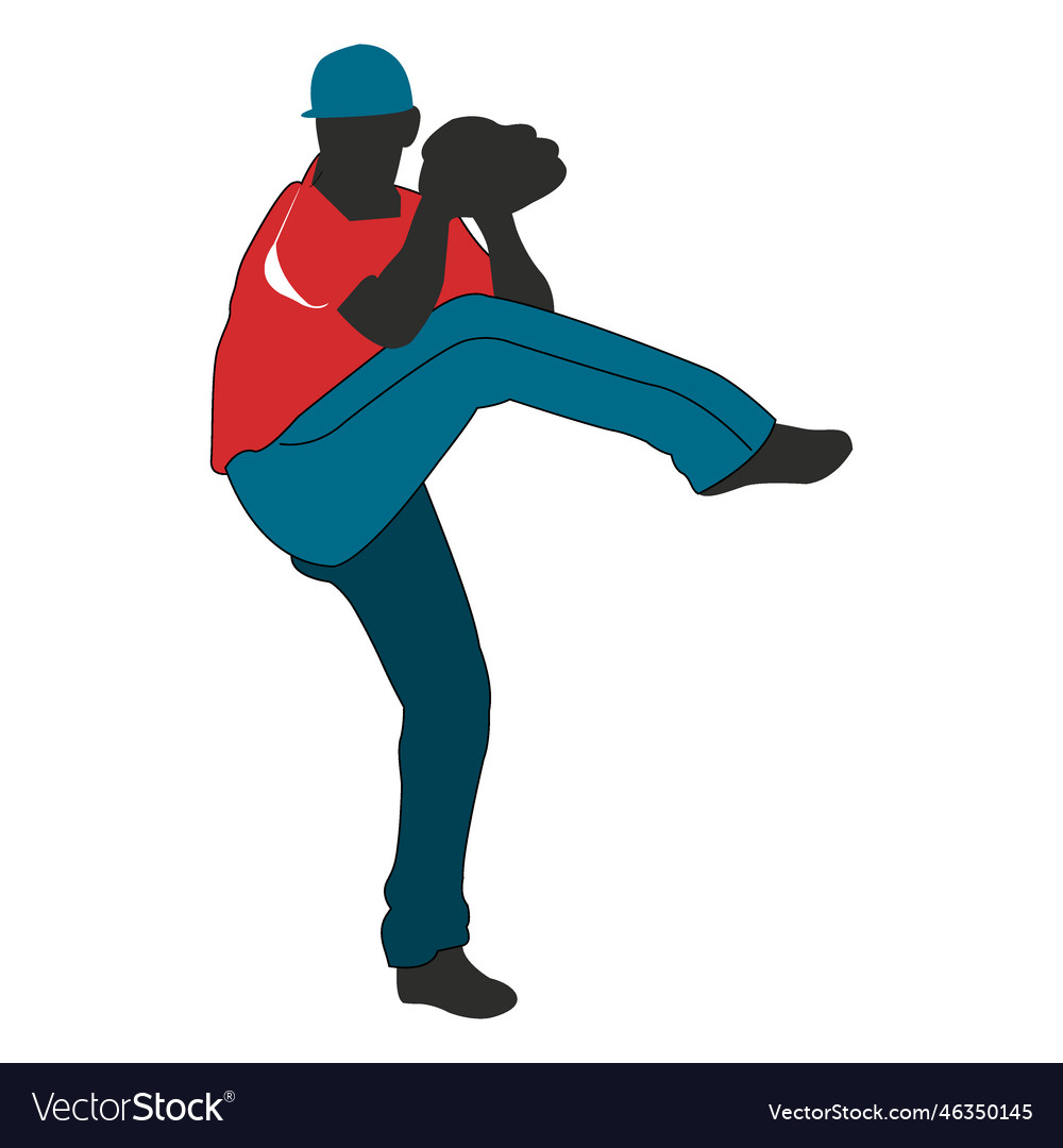 Baseball player cartoon Royalty Free Vector Image