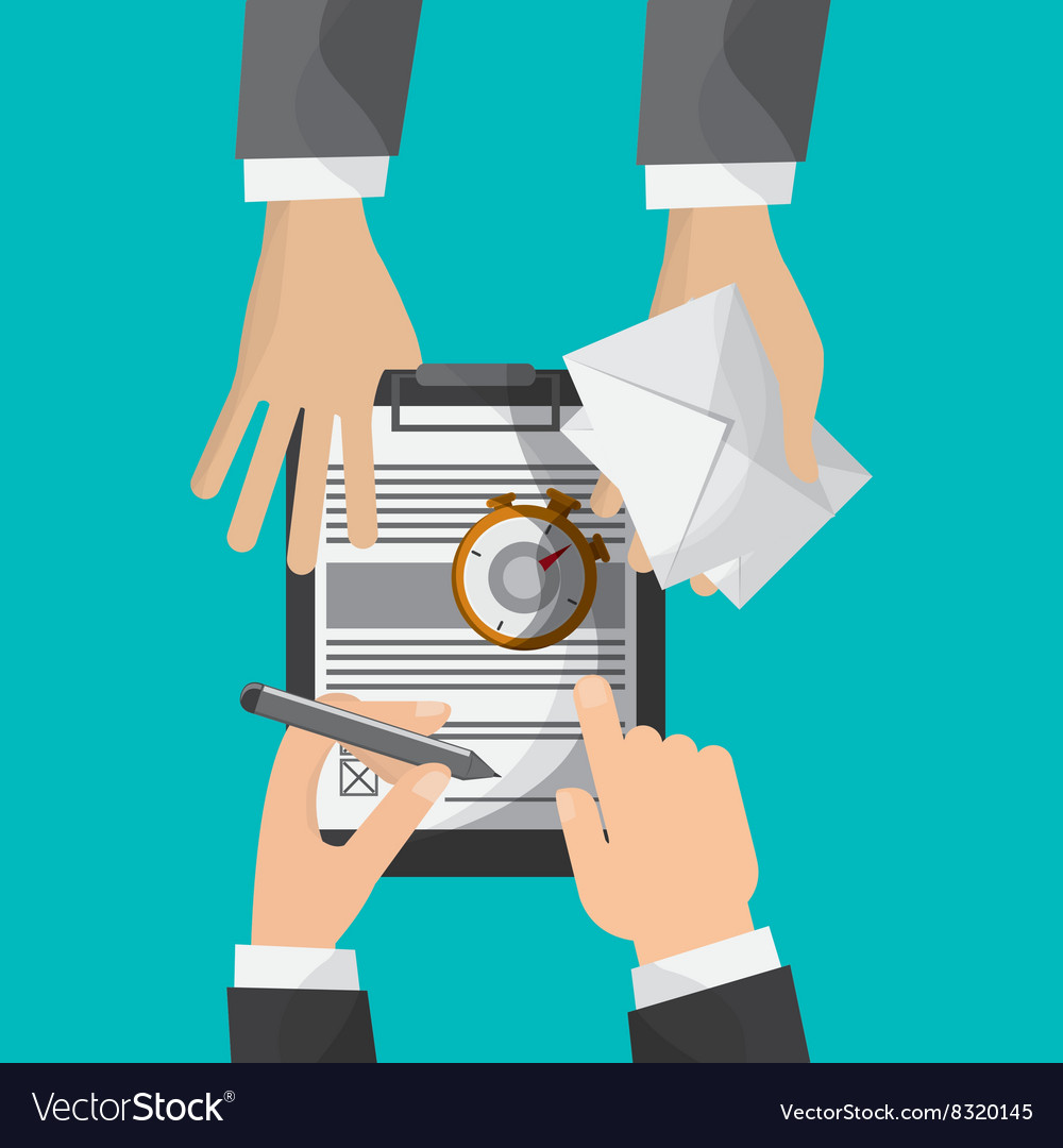 Express delivery document design Royalty Free Vector Image