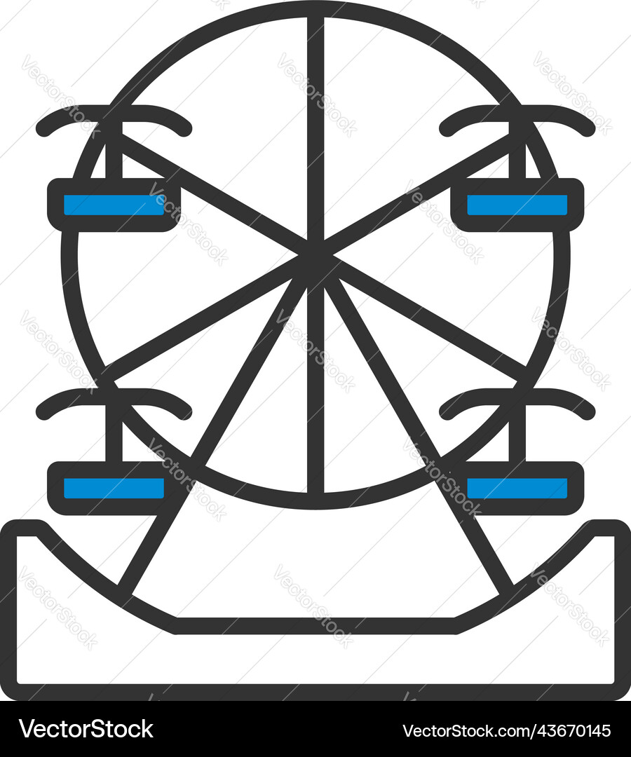 Ferris wheel icon Royalty Free Vector Image - VectorStock
