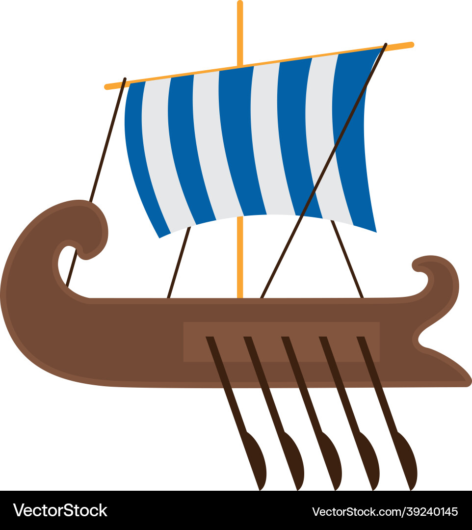 Greek ship icon Royalty Free Vector Image - VectorStock