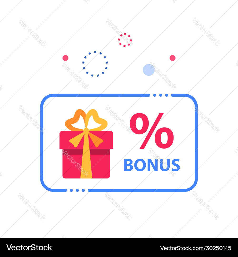 Special reward prize giveaway loyalty present Vector Image
