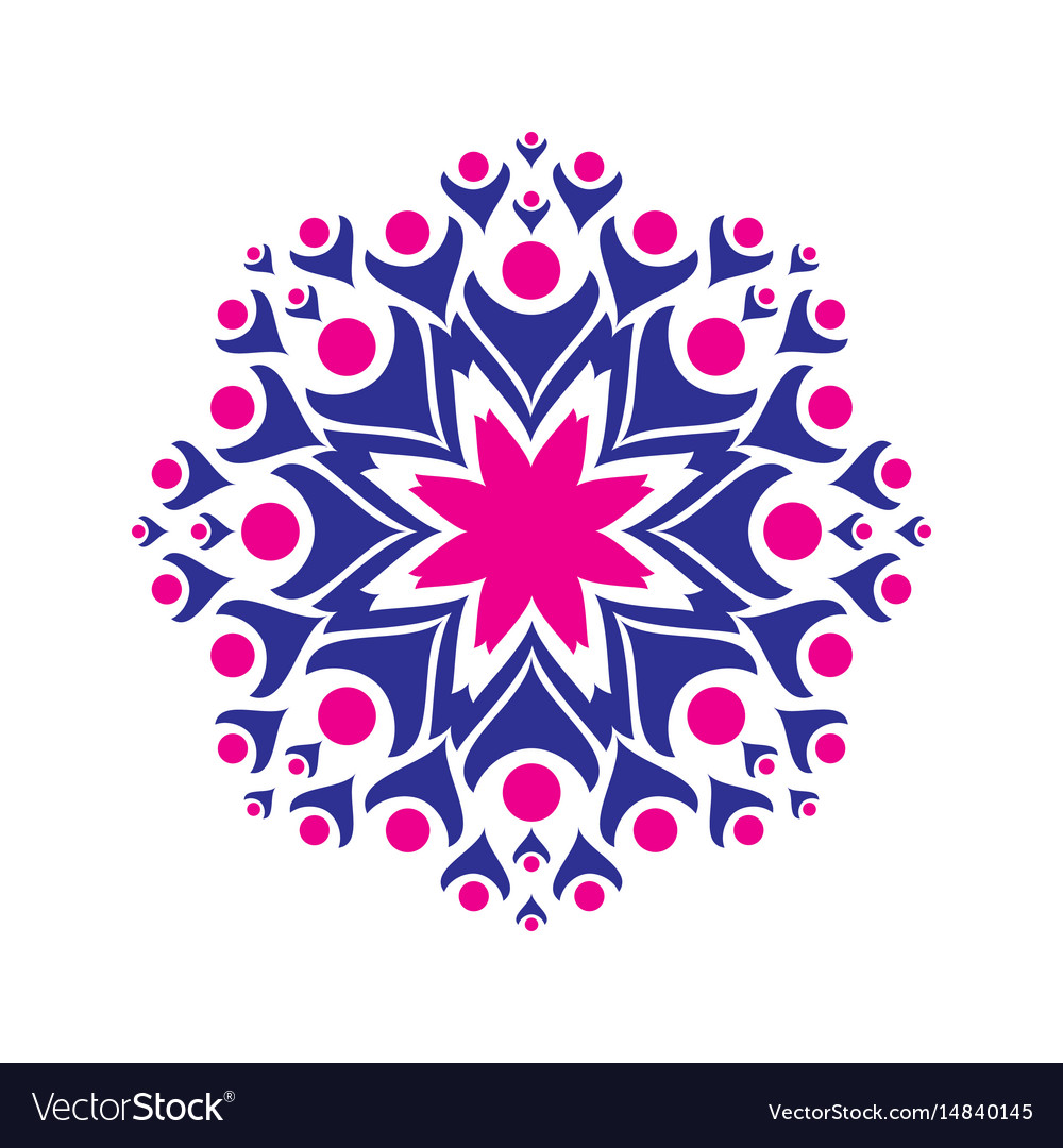Unity or abstract teamwork concept Royalty Free Vector Image