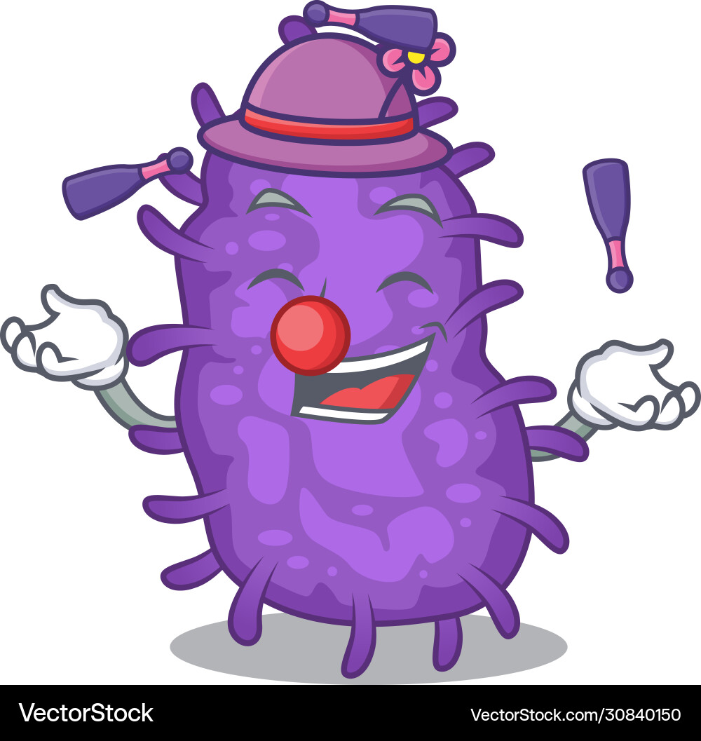 An attractive bacteria bacilli cartoon design Vector Image