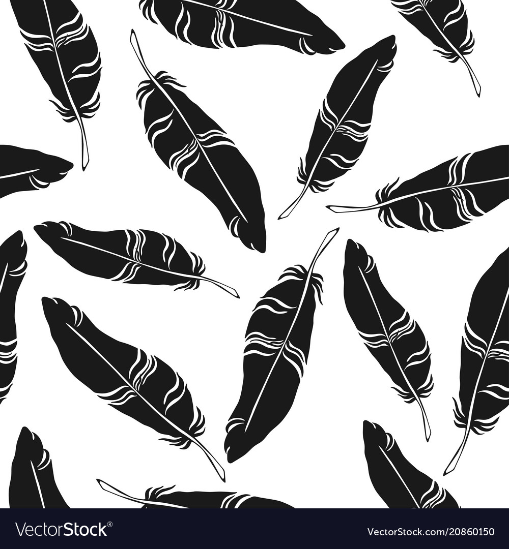 Feather pattern Royalty Free Vector Image - VectorStock