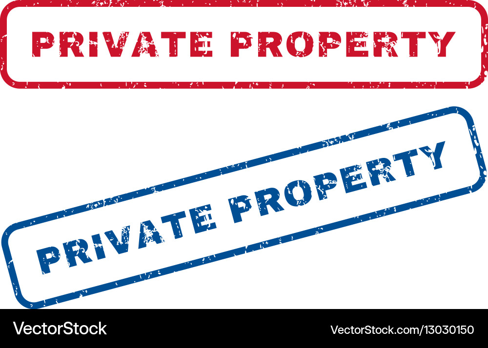 Private Property Rubber Stamps Royalty Free Vector Image