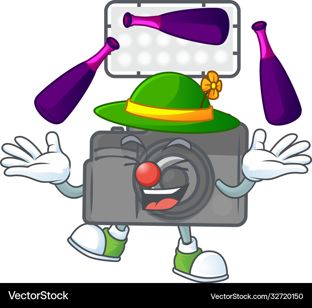 Smart photo camera with lighting cartoon Vector Image