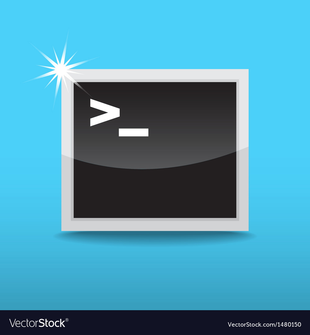 Terminal icon Royalty Free Vector Image - VectorStock