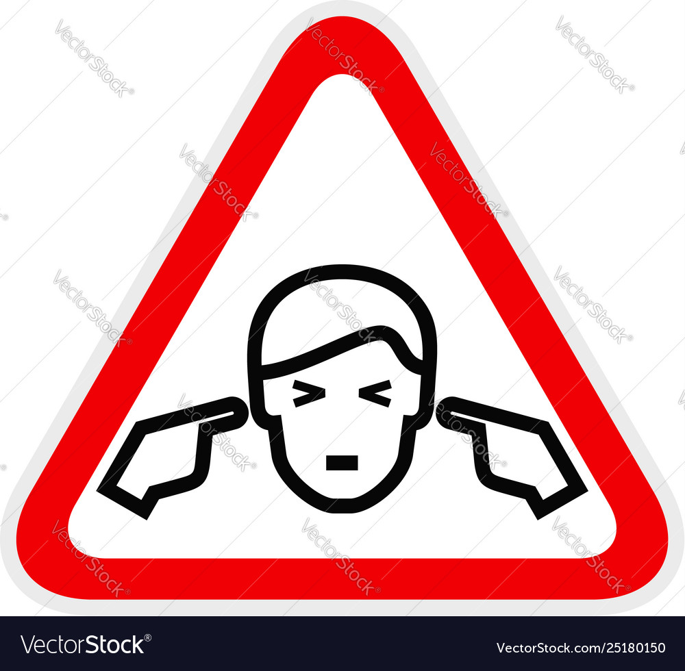 Triangular yellow warning hazard symbol Royalty Free Vector Triangular yellow warning hazard symbol Royalty Free Vector