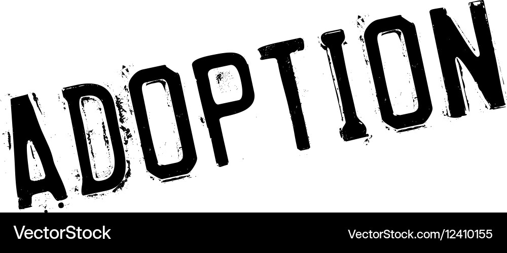 Adoption rubber stamp Royalty Free Vector Image