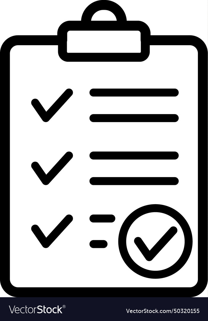 Checklist Royalty Free Vector Image - VectorStock